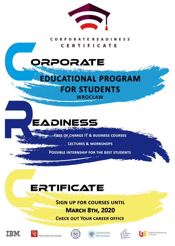 Corporate Readiness Certificate 2020 is coming – Biuro Karier