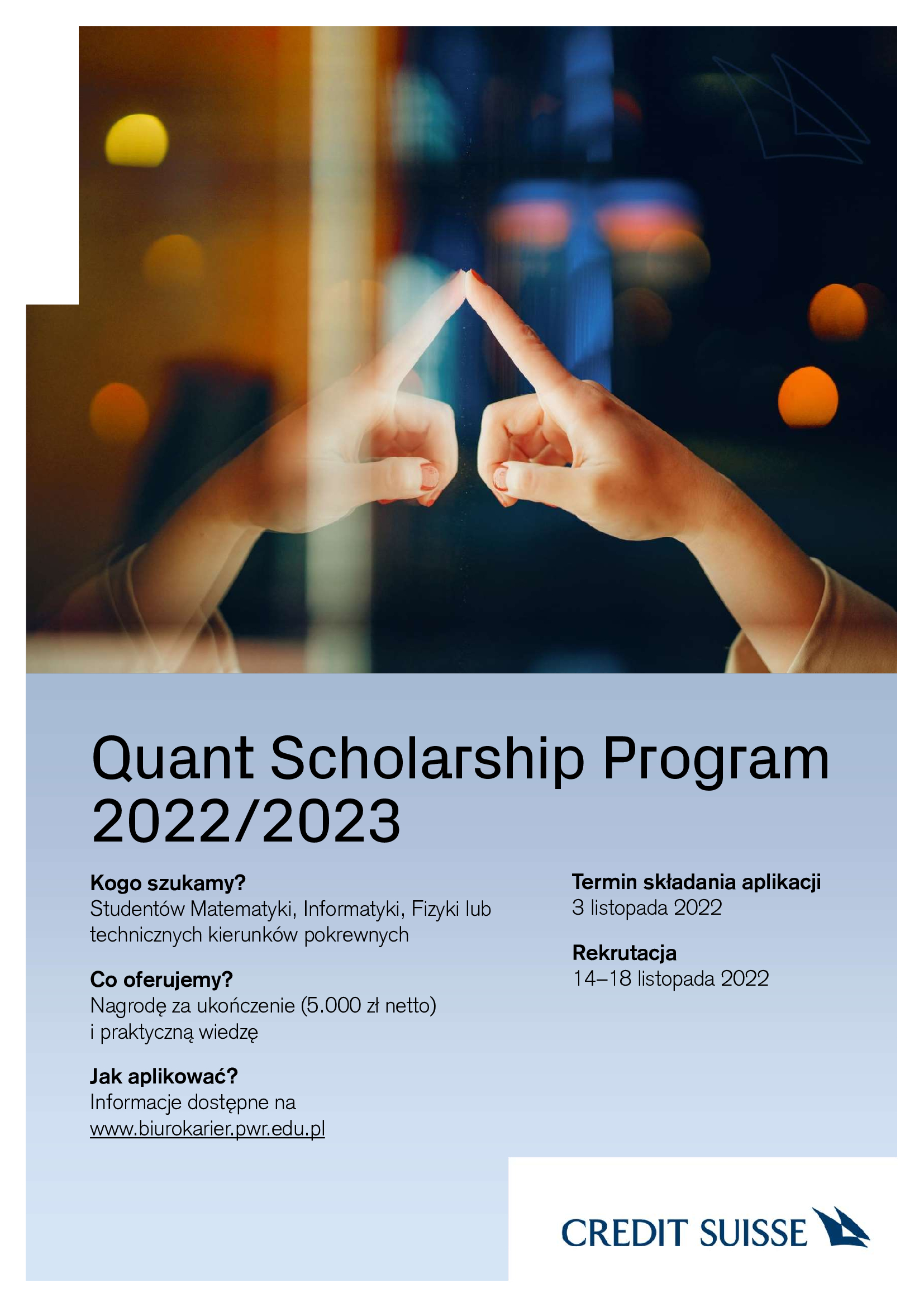 QUANT SCHOLARSHIP PROGRAM 2022/2023 – Biuro Karier